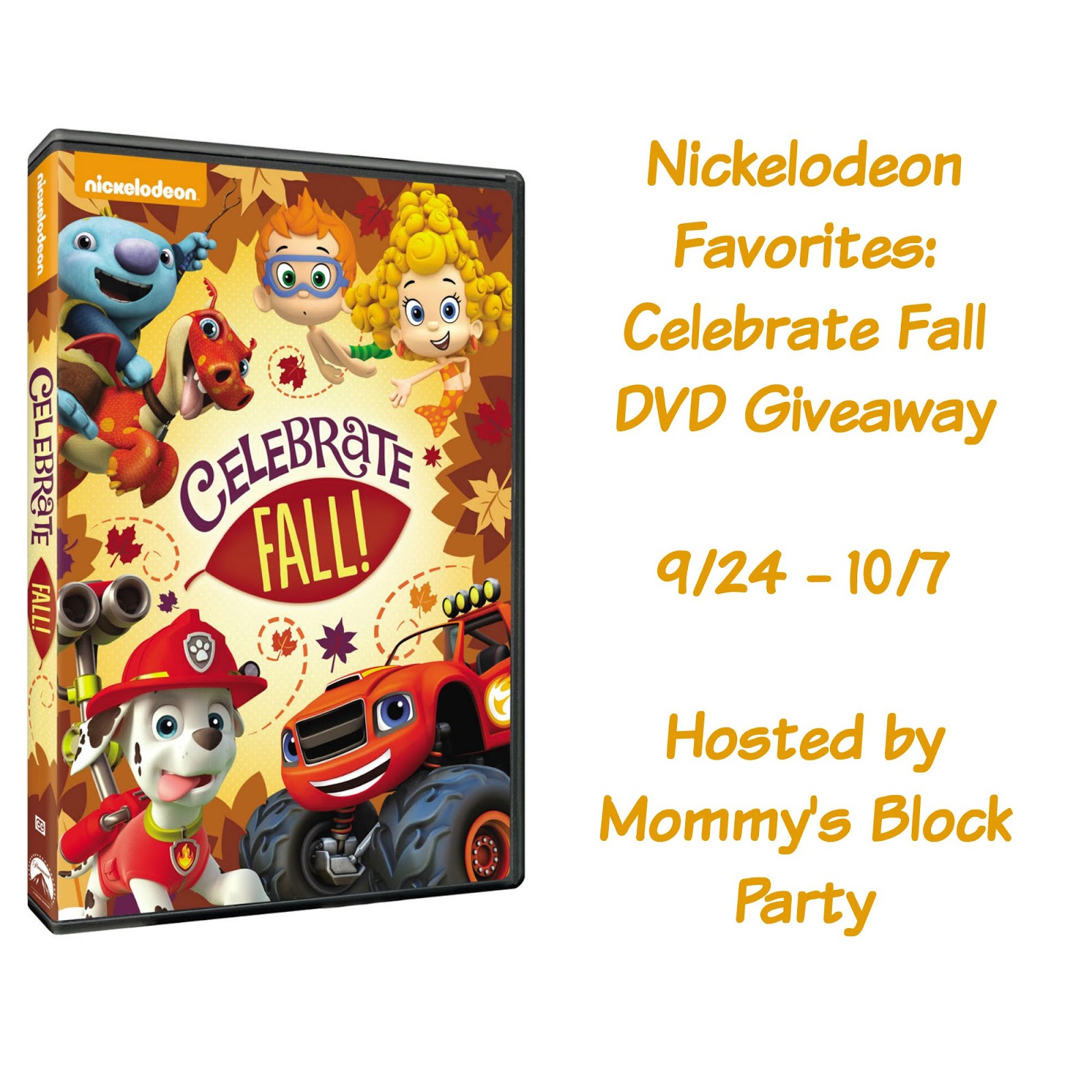 NICKELODEON FAVORITES: CELEBRATE FALL! DVD #Giveaway - Mommy's Block Party