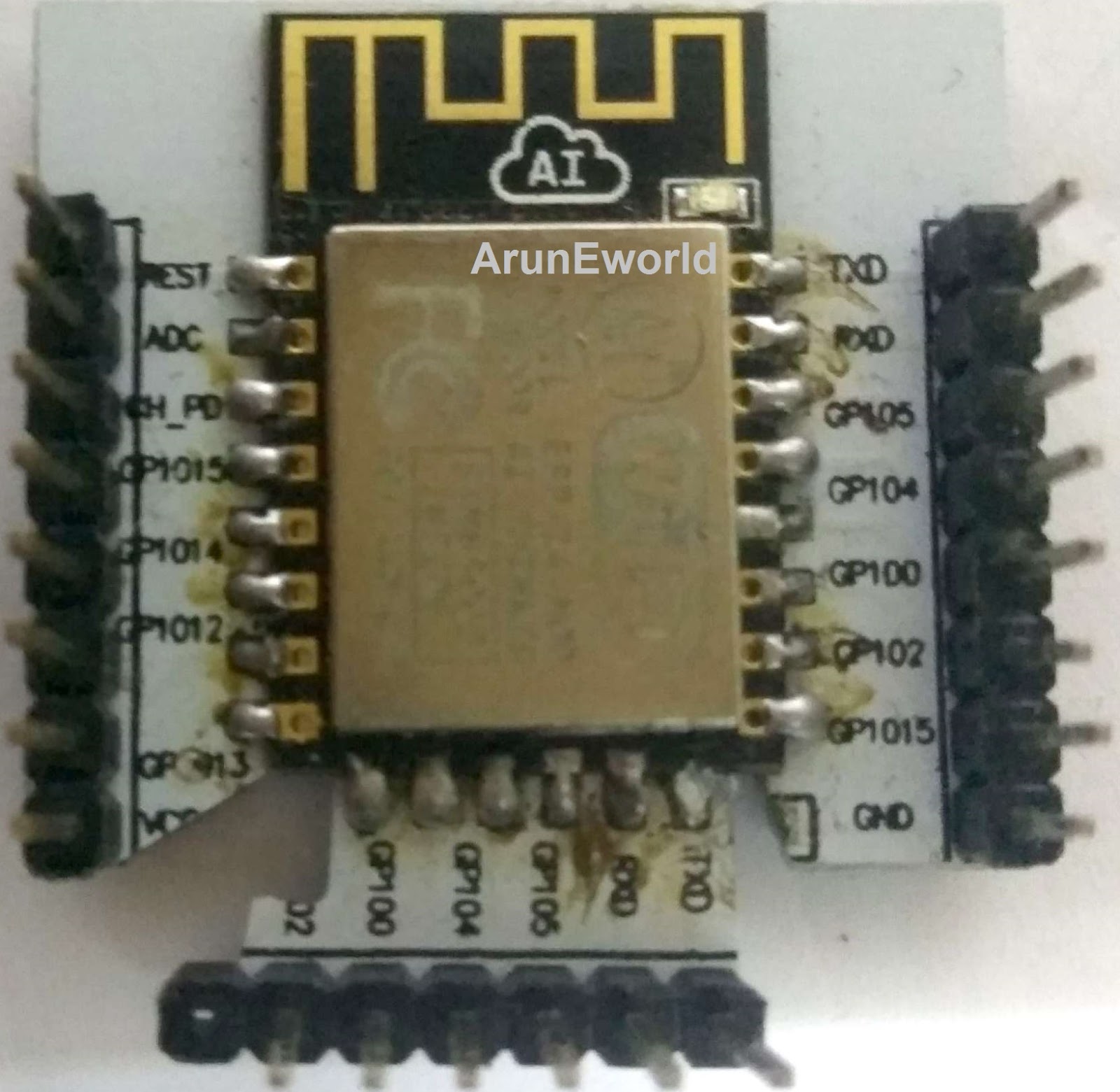 ESP8266 IoT: ESP8266 Tutorials - How to Make ESP8266 Module Breakout Boards