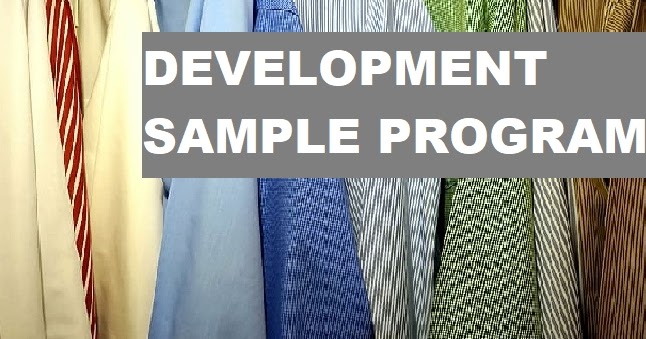 Development sample program |How to prepare a development sample program ...