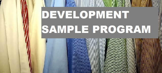 Development sample program |How to prepare a development sample program ...