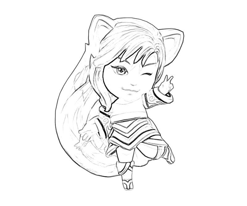 League of Legends Ahri Cute | How Coloring