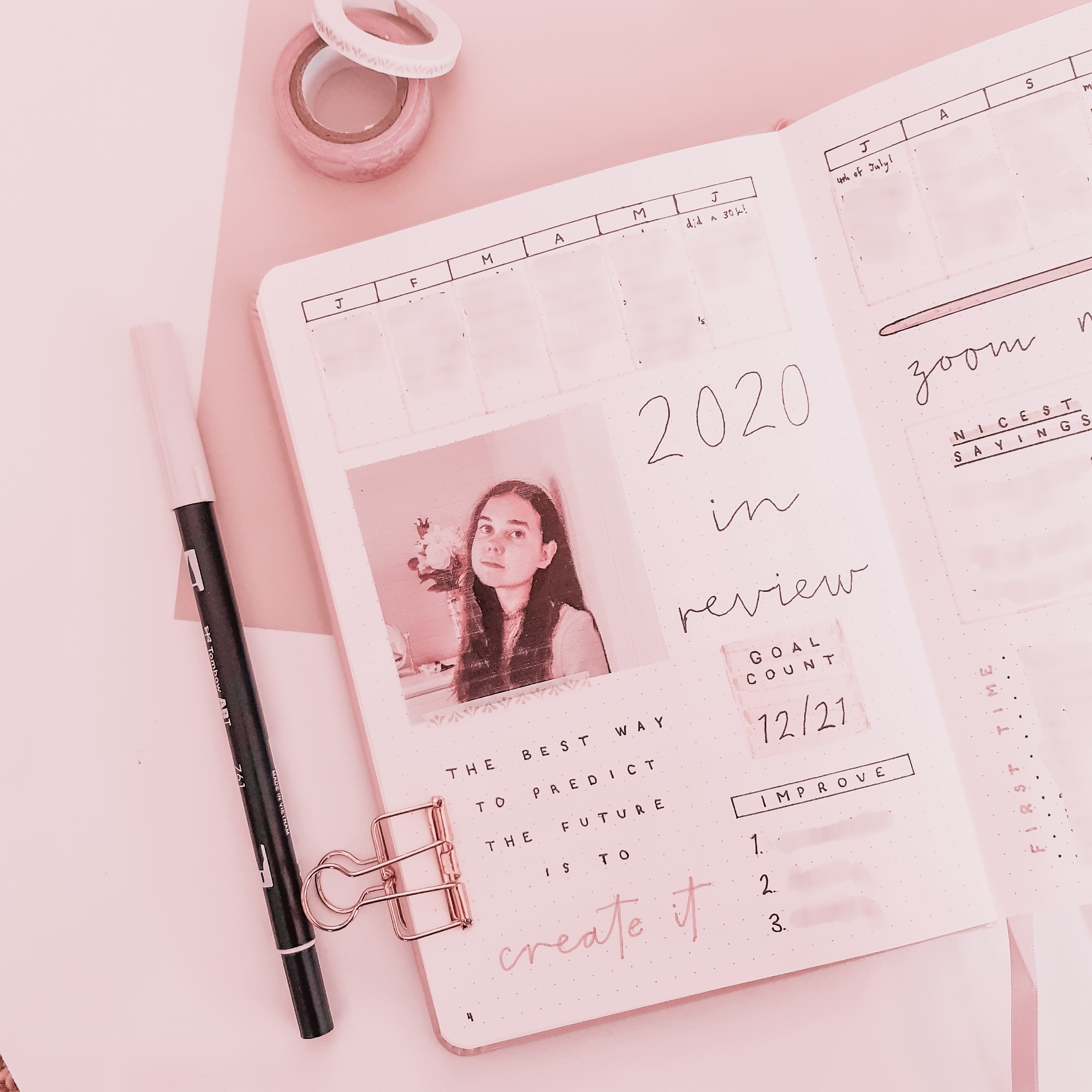 My 2021 Bullet Journal Setup Part 1 - Productive Pixie