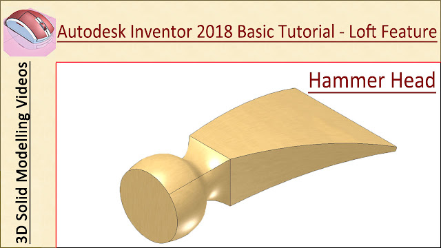 3D Solid Modelling Videos: Autodesk Inventor 2018 Basic Tutorial ...