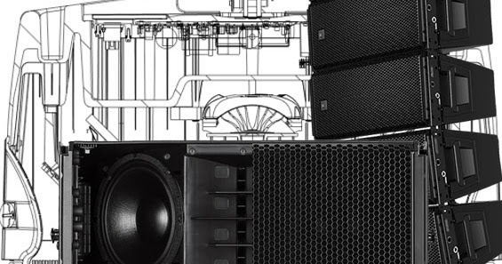 Sound System Line Array: Sound System Line Array RCF HDL30-A