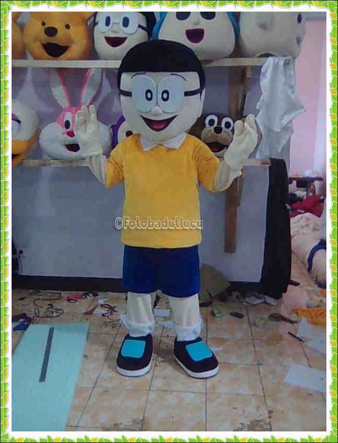 Harga Kostum Badut Nobita Baju Kuning Karakter Doraemon Murah