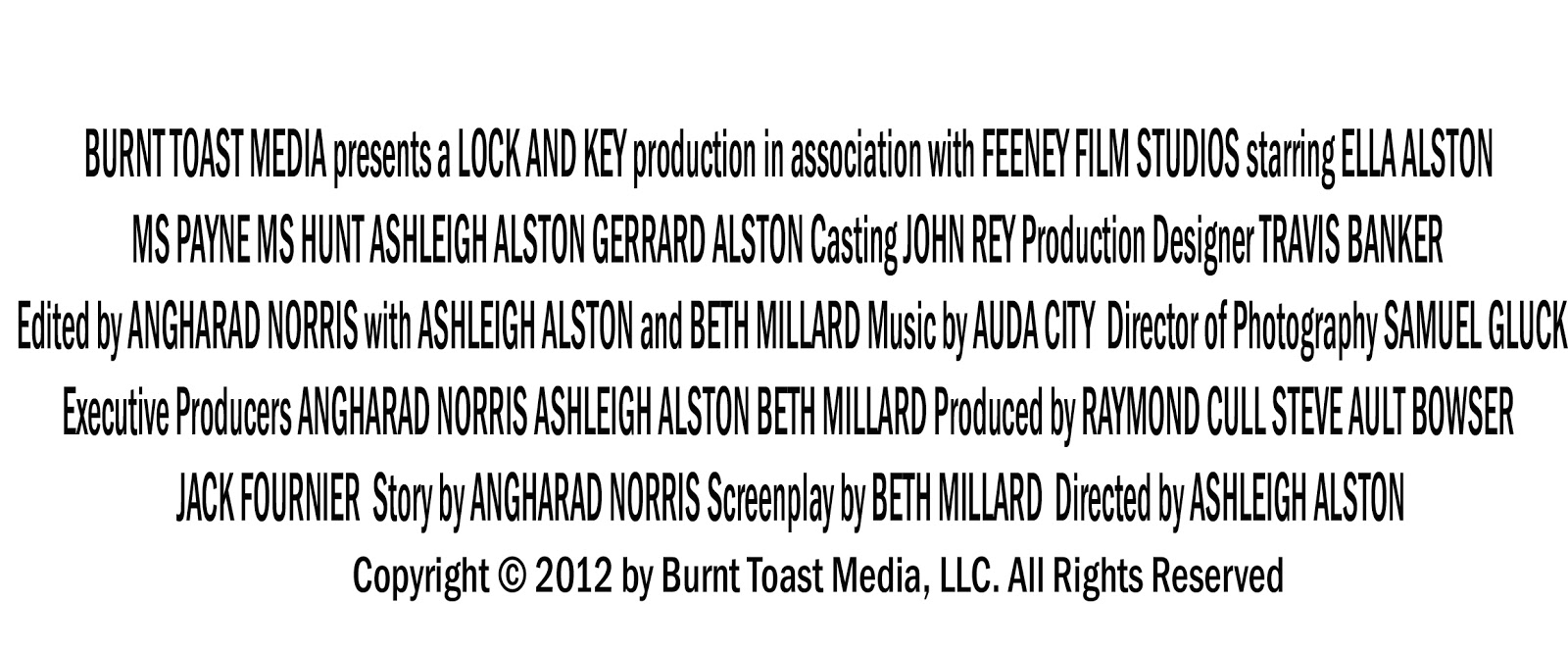 Movie Poster Credit Block