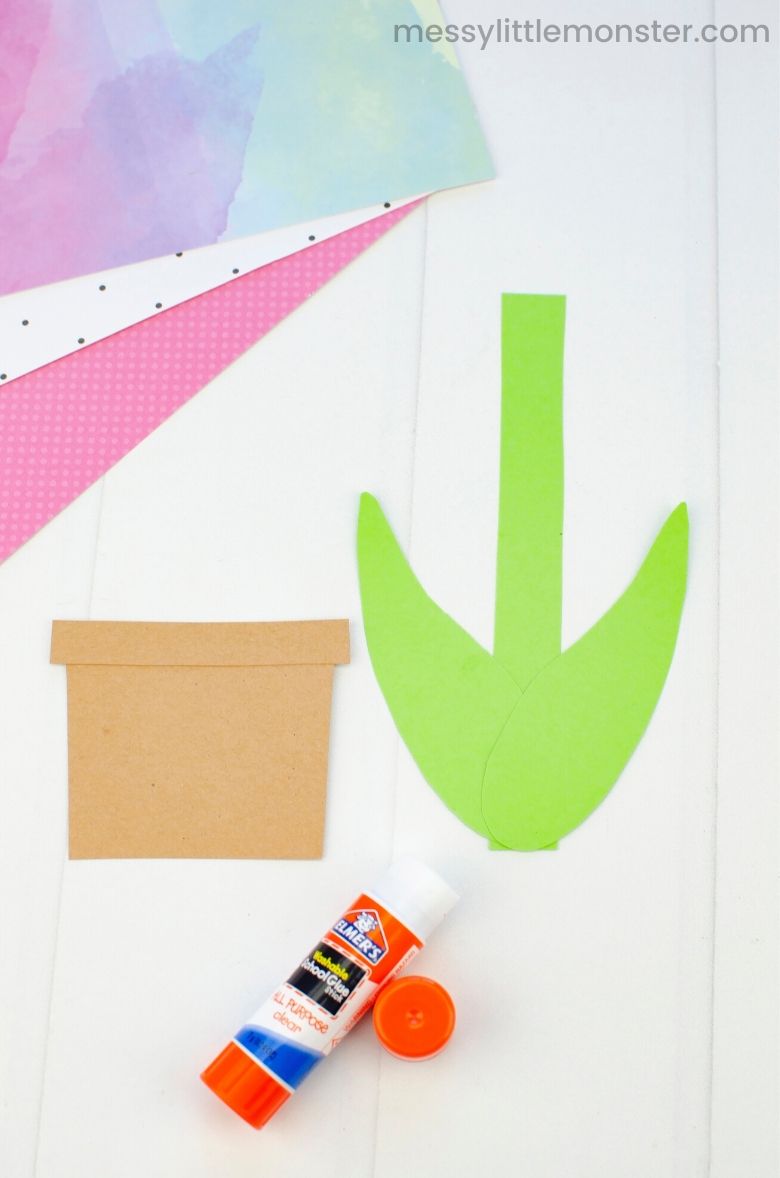 Flower Template for Mix & Match Flower Craft - Messy Little Monster