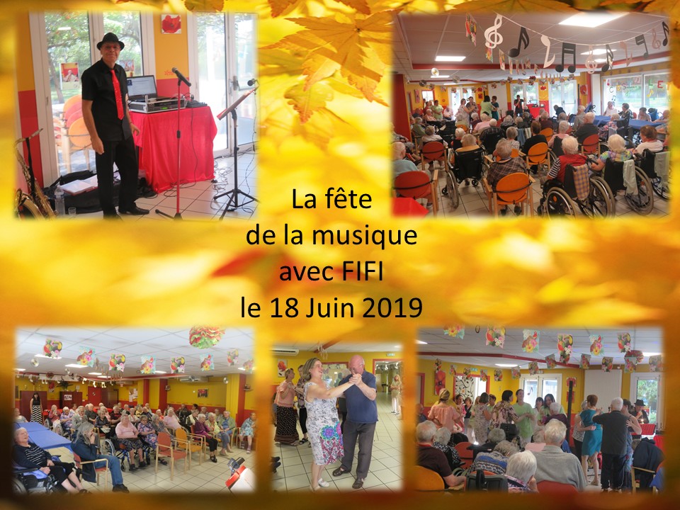 Animation EHPAD 63670: Fête de la musique avec FIFI
