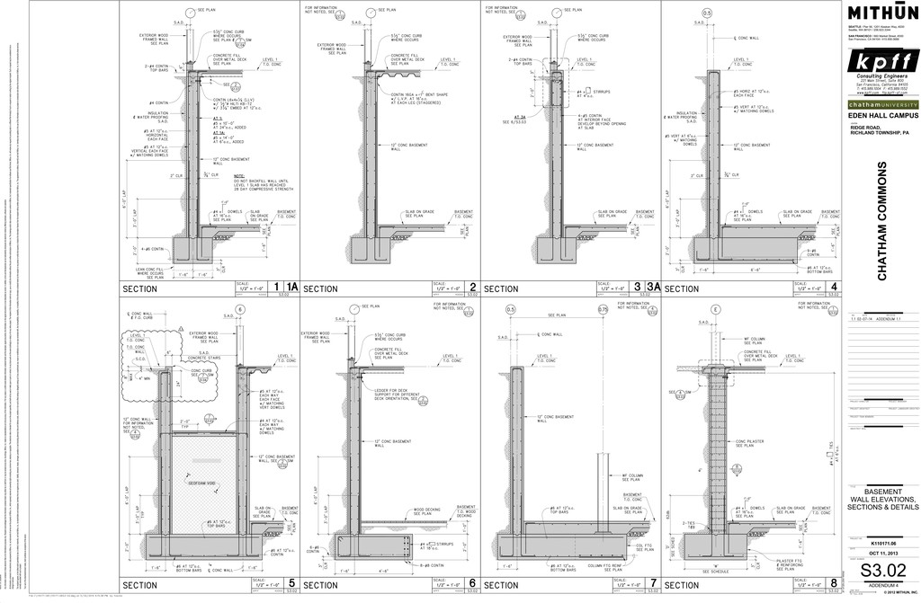 Wall Sections/ Cortes de Pared