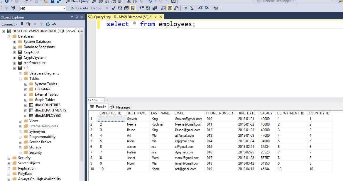 Advanced Database Assignment with 10 problems