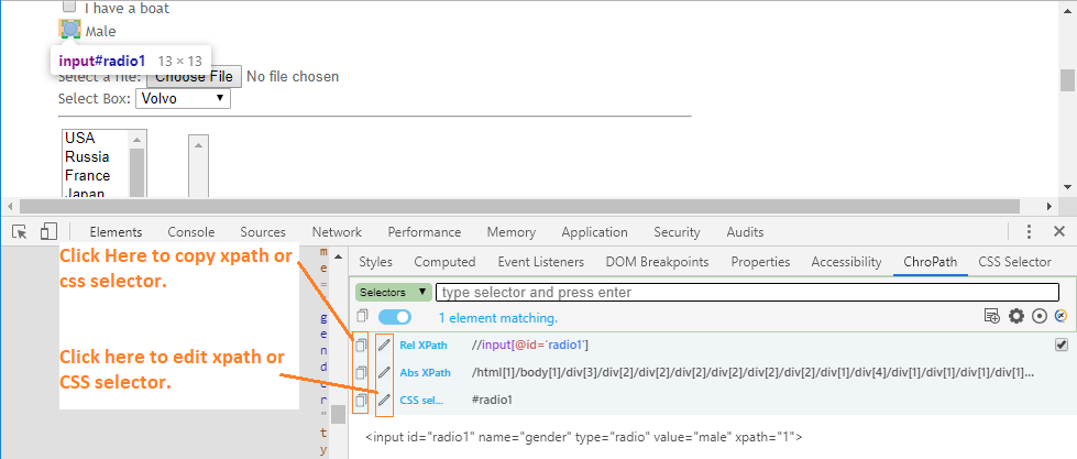 ChroPath - Find XPath and CSS Selector using google chrome extension