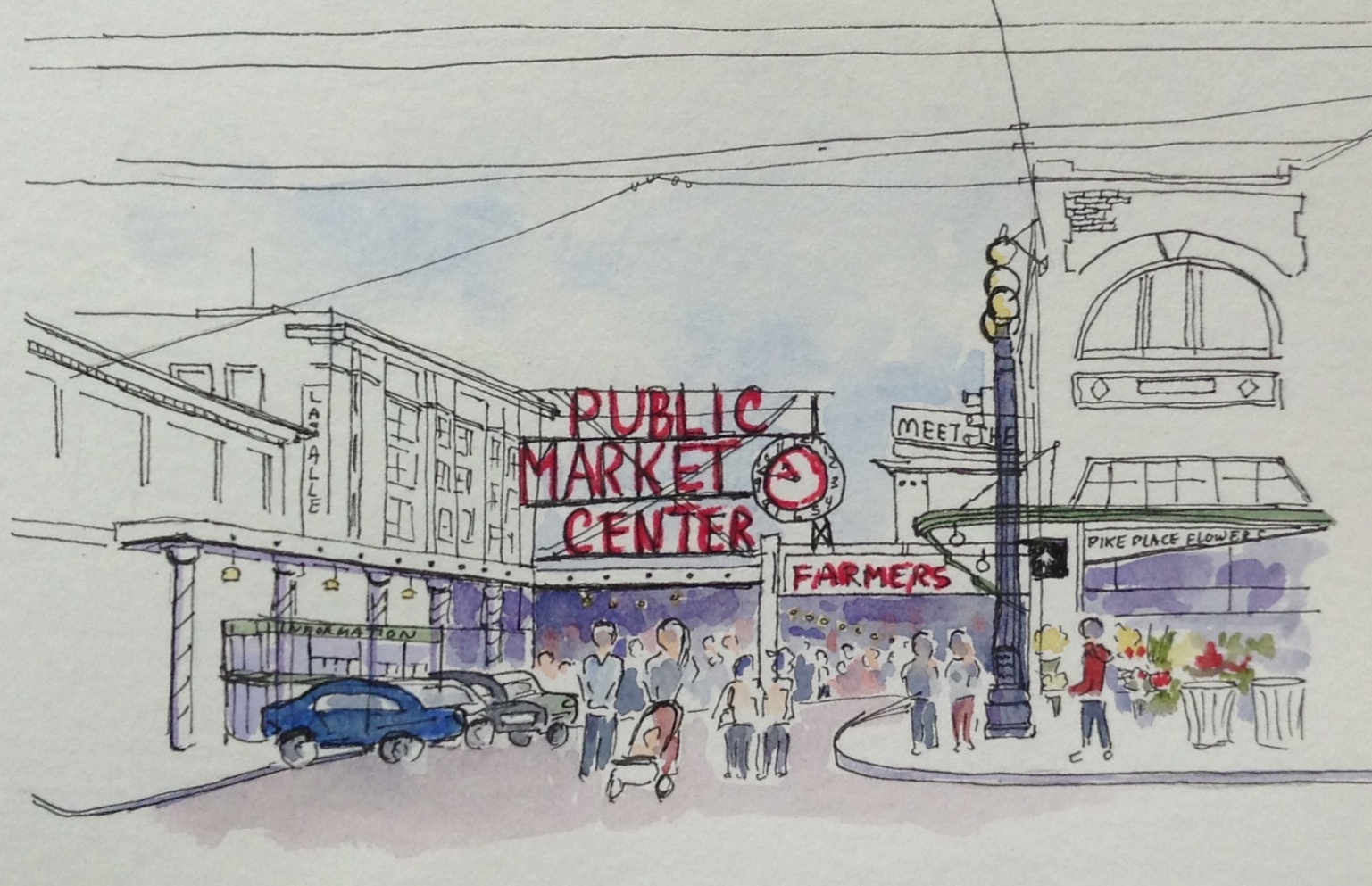 Urban Sketchers Seattle: Gaining Perspective at Pike Place