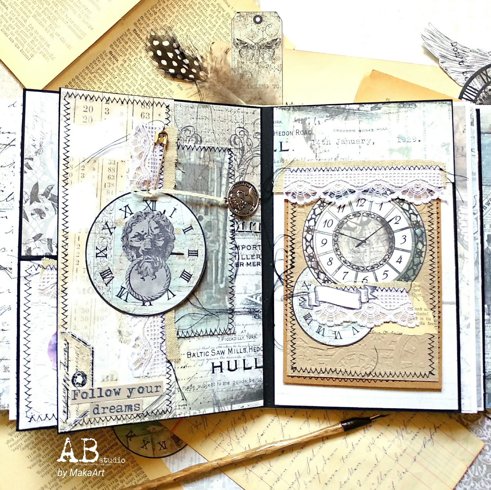 My journey through the mixed media world...: Junk Book "Share the good ...