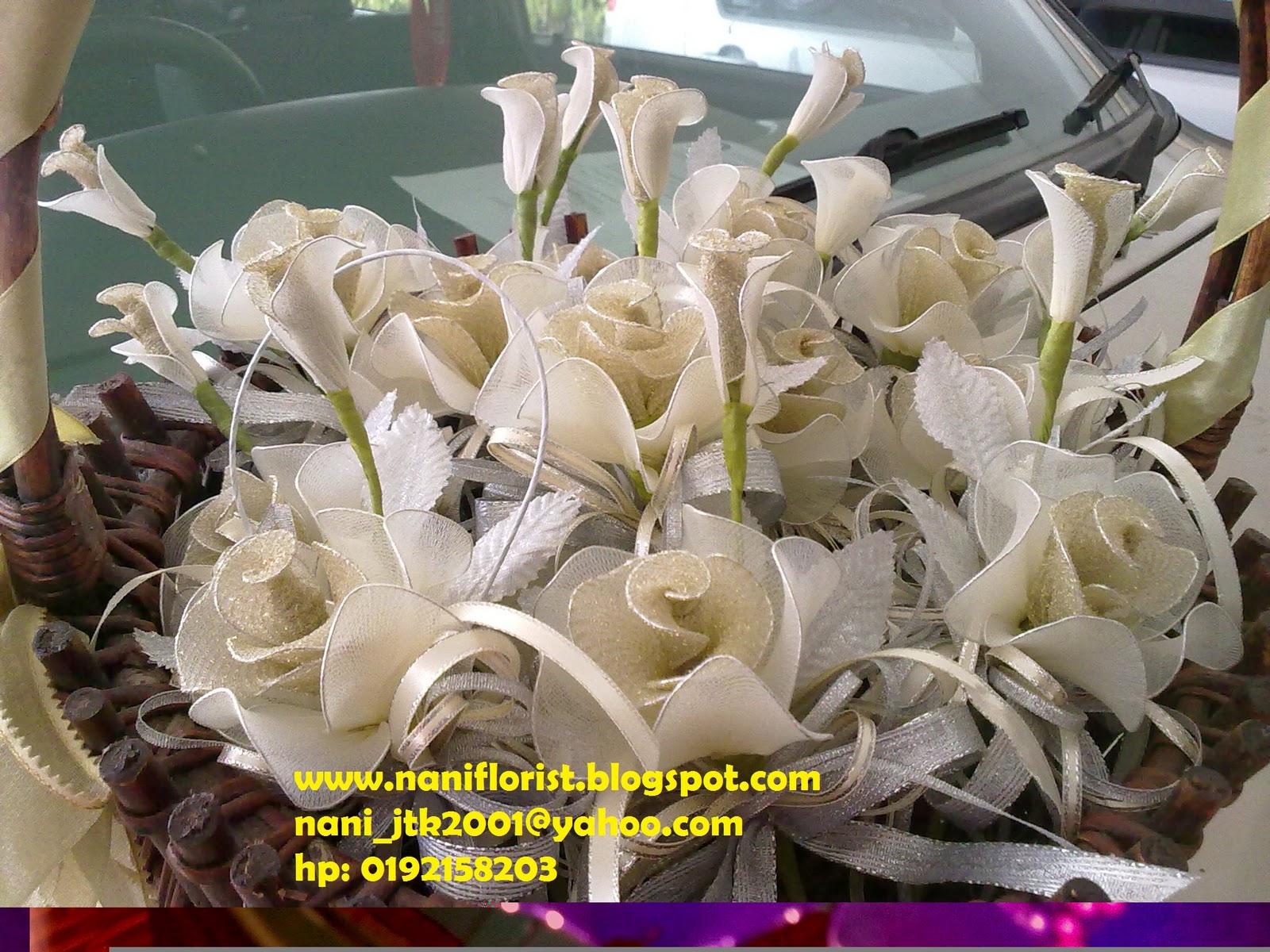 Nani Florist: BUNGA PAHAR GANTUNG VIP DAN BUNGA PAHAR PELAMIN