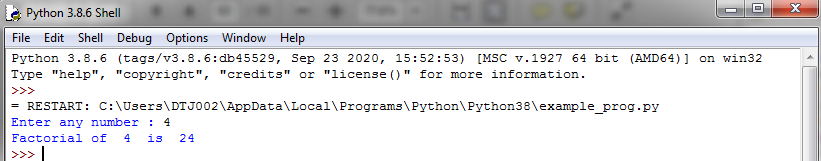 Python Program Recursive Function To Print The Factorial