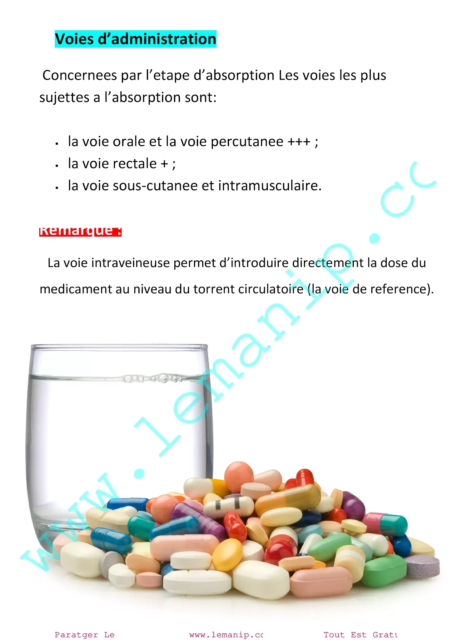 Pharmacologie Générale