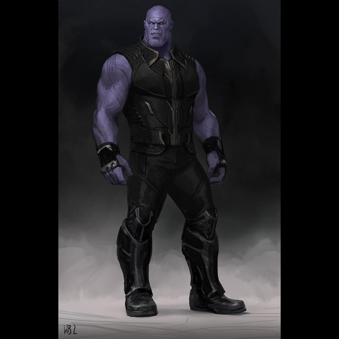 Thanos is a Boxer in AVENGERS: INFINITY WAR Concept Art by Wesley Burt ...