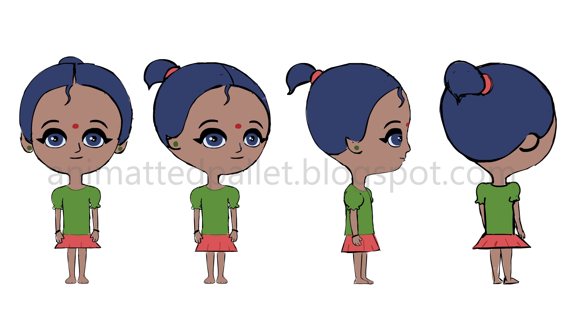 animatted pallet: Character design for 2D animation projects