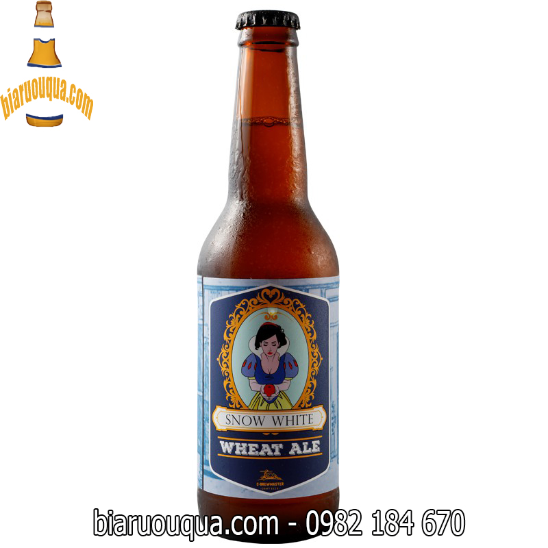 Bia thủ công Snow White Wheat Ale 5% chai 330ml