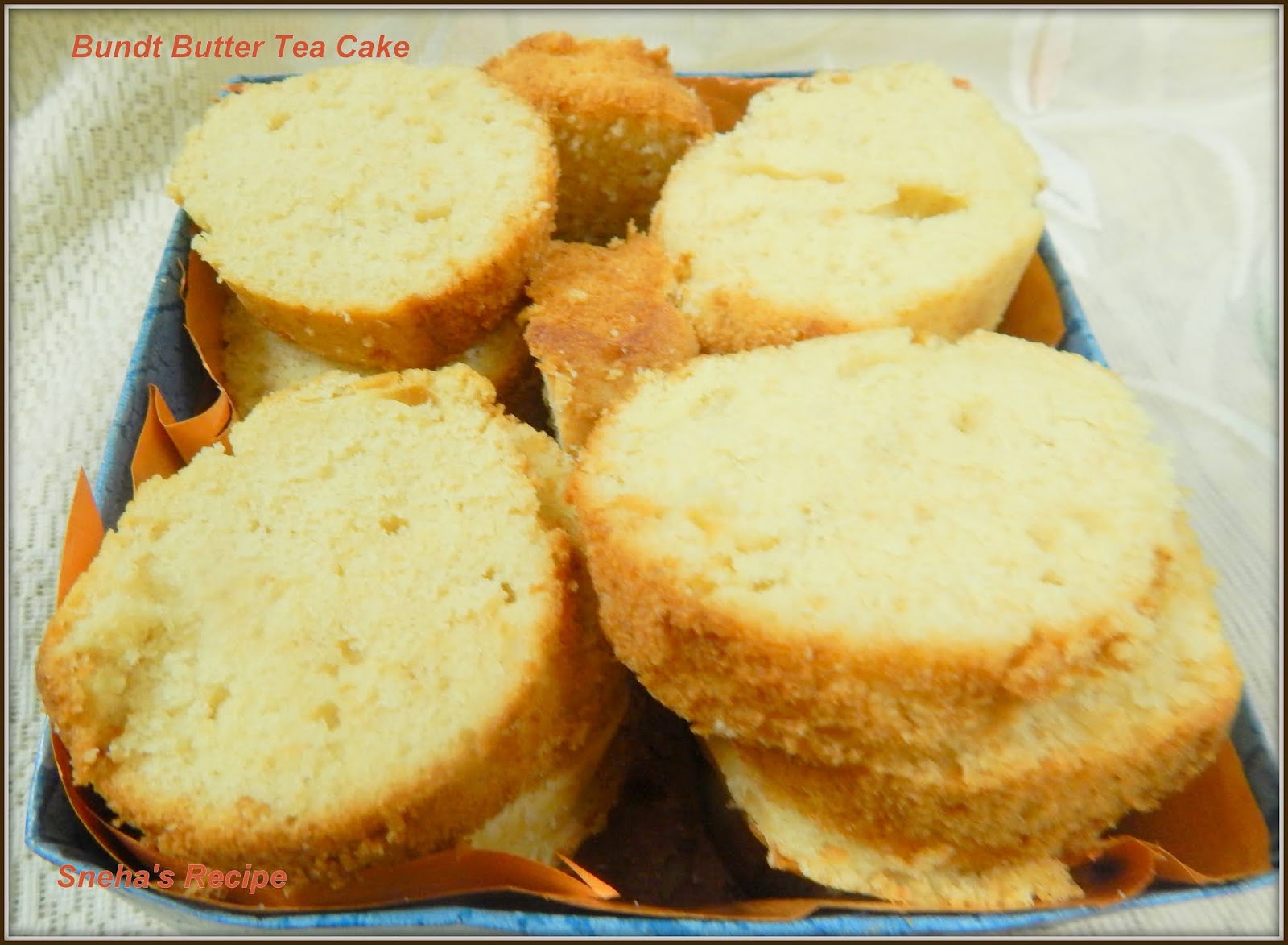 Bundt Butter Tea Cake#BundtBakers - Sneha's Recipe