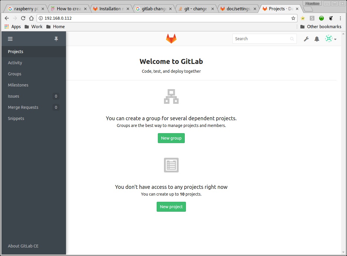 Massimos Blog Gitlab On The Raspberry Pi 3