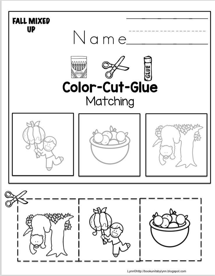 FALL MIXED UP BOOK UNIT ~ Book Units by Lynn