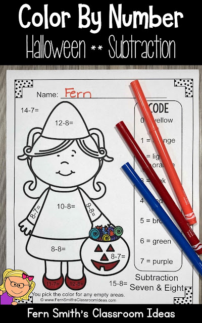 Looking for Some Adorable Halloween Addition and Subtraction Seatwork ...