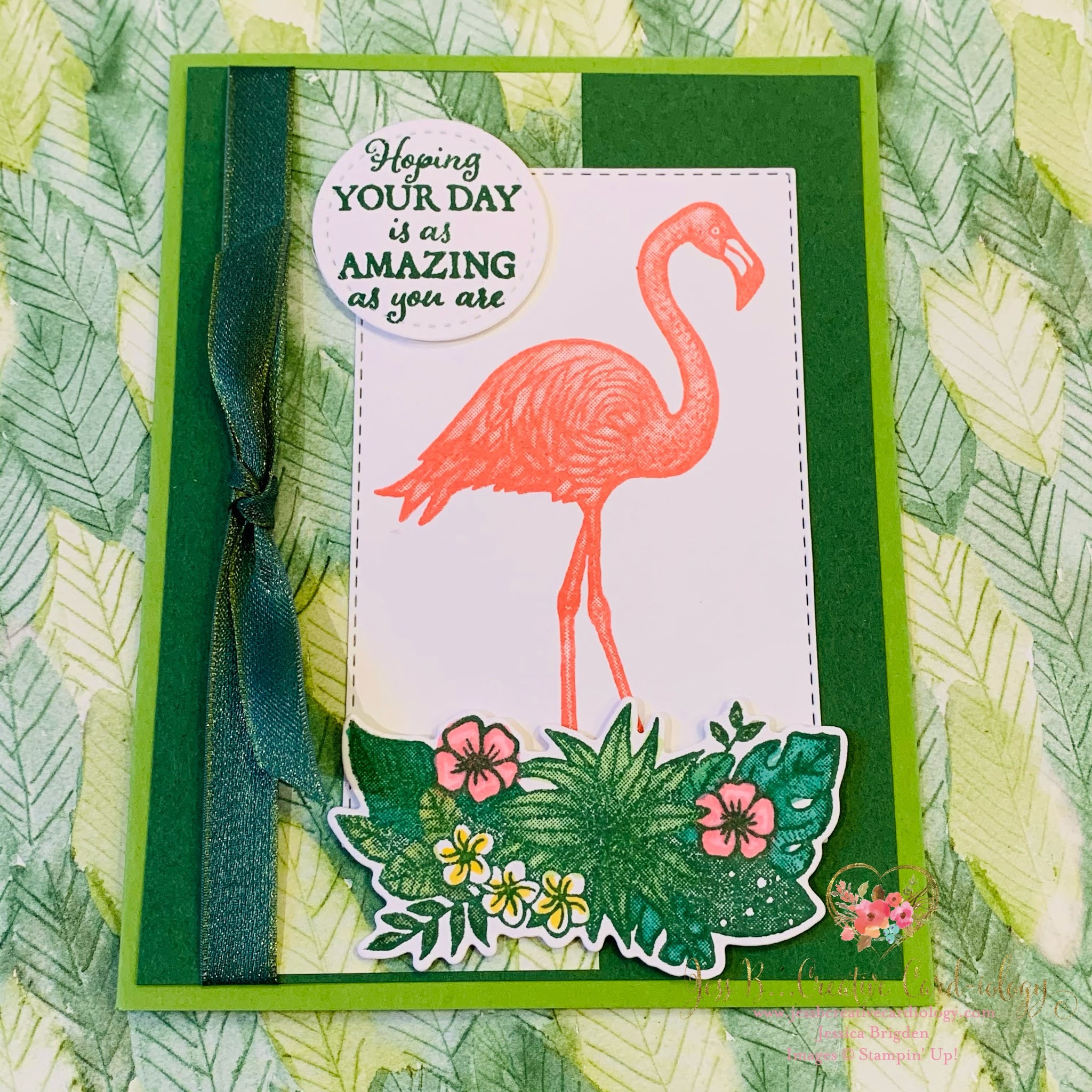 Amazing Friendly Flamingo Sneak Peek Card for the December 2020 Maui ...