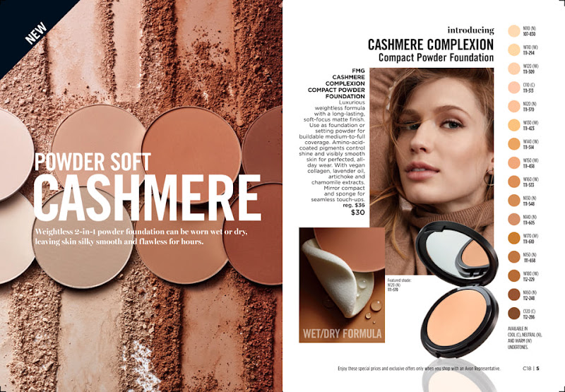 Your 21st Century Avon Lady: Campaign 18 --Introducing Cashmere Complexion