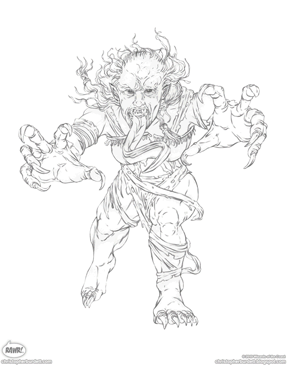 The DOODLES, DESIGNS, and aRT of CHRISTOPHER BURDETT: Ghoul - Dungeons ...