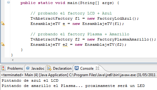 Mi granito de java: Abstract Factory