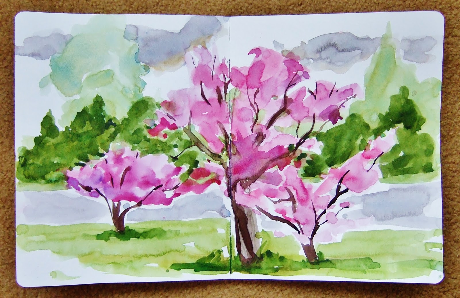 Urban Sketchers Madison: Spring in Bloom in Madison