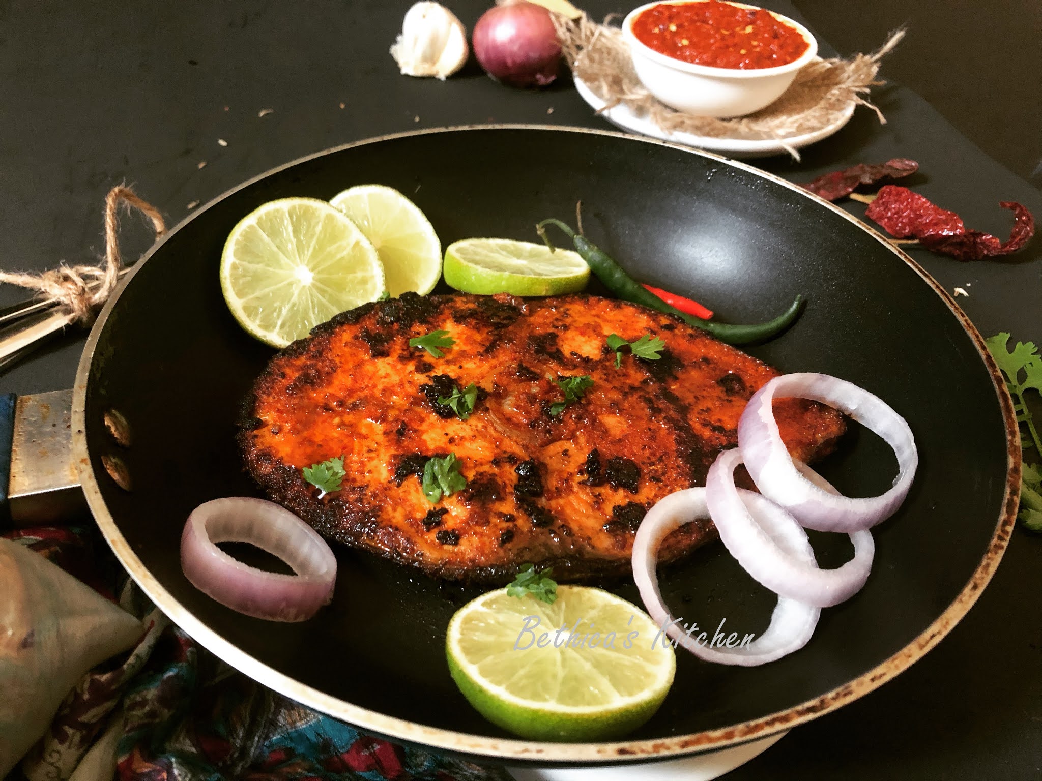 Bethica's Kitchen Flavours: Goan Recheado Fish Fry