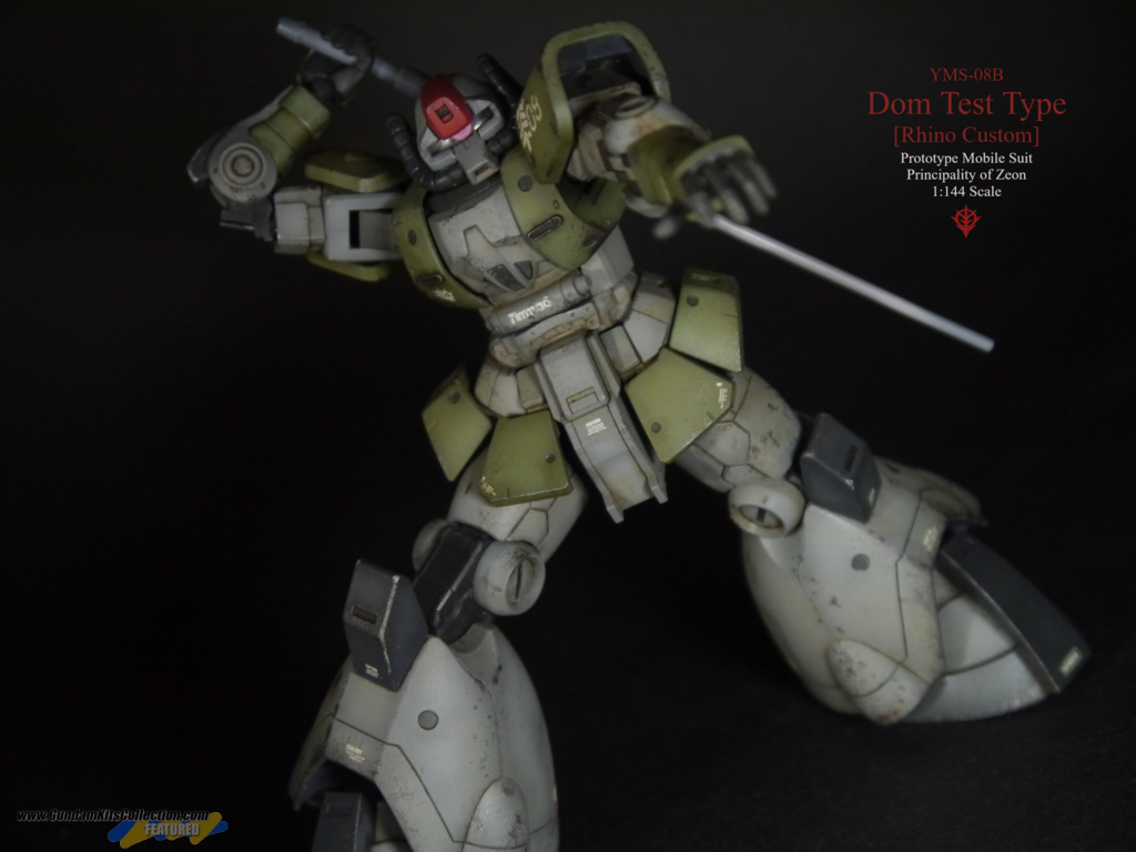 Custom Build: HG 1/144 YMS-08B Dom Test Type [Rhino Custom]