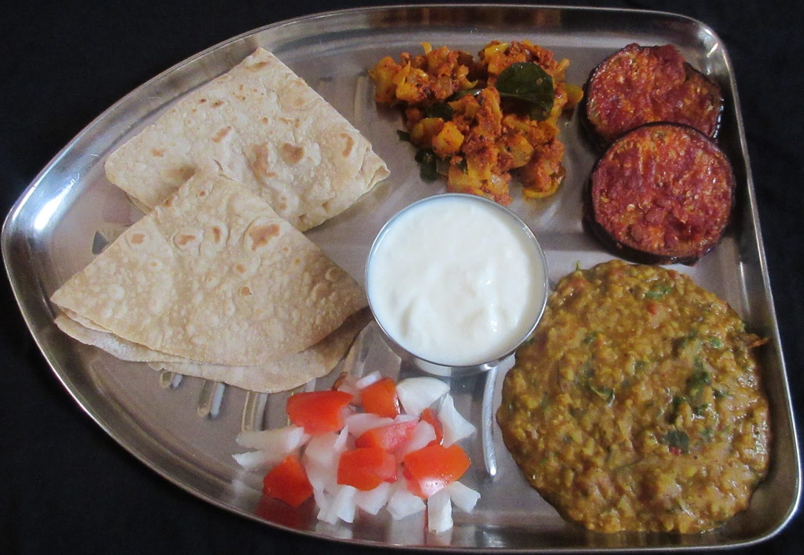 Archies Authentic Touch: Chapathi, Terrace Grown Mulangi/Radish Poriyal ...