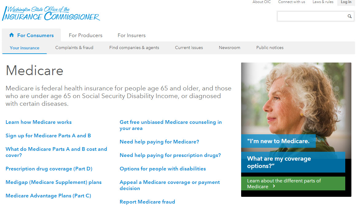 Insurance US2: New Medicare pages on OIC's website, including new ...