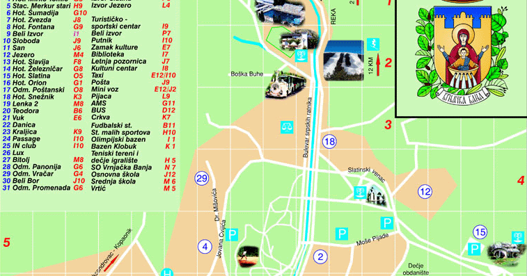 Vrnjačka Banja: Mapa