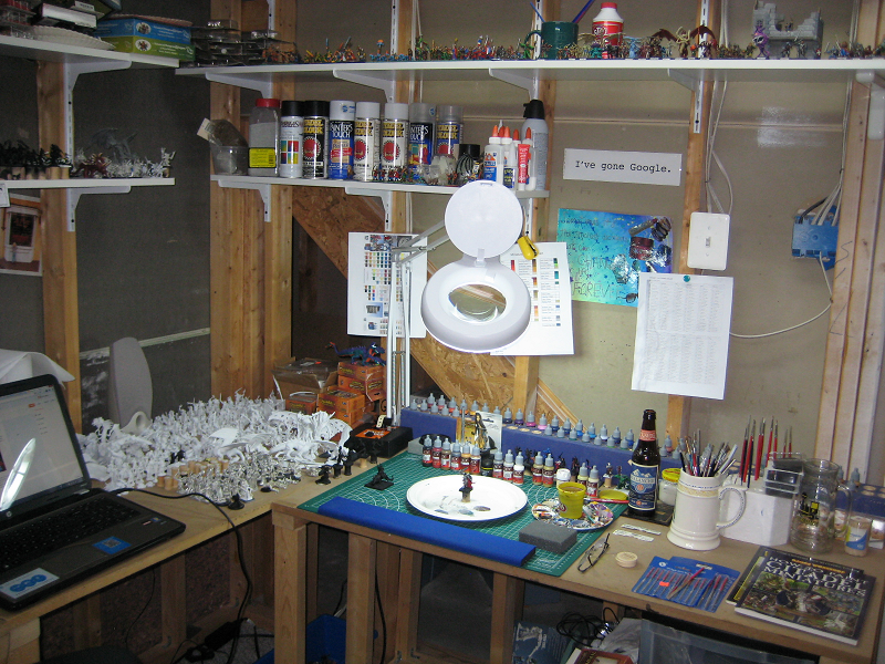 Miniature Painting: Hobby Desk Part 2...