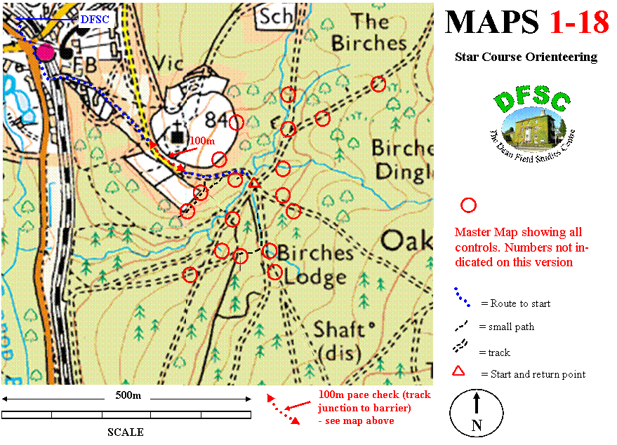 The Dean Field Studies Centre: New Star Course Orienteering