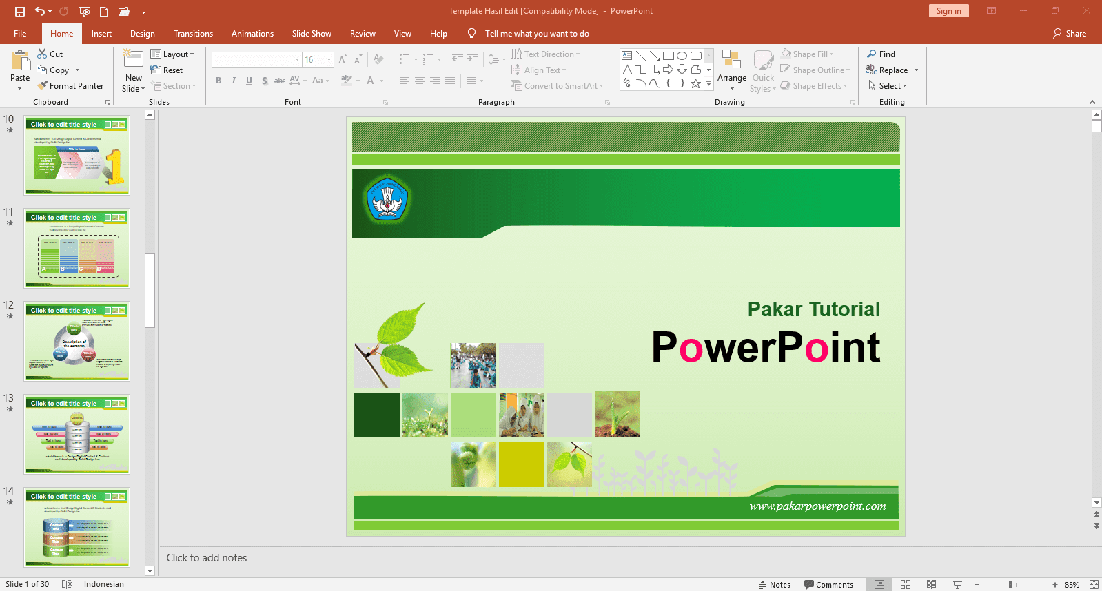 Exclusive PowerPoint Template Sudah Jadi dan Siap Pakai - PAKAR POWERPOINT