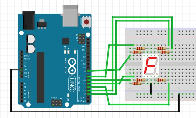Display 7 segmentos con Arduino
