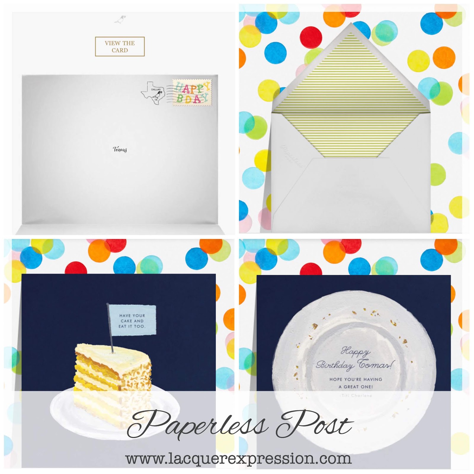 Lifestyle - Paperless Post Online Cards - LacquerExpression