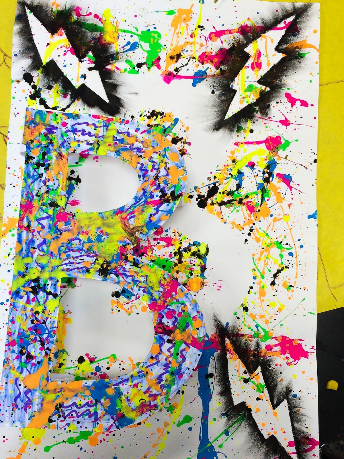 smART Class: Splatter Paint Innitials