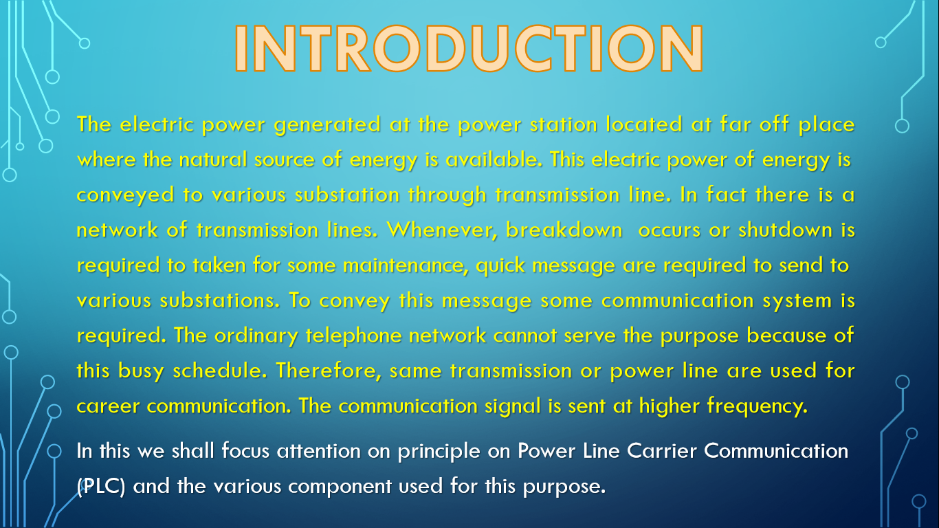 PPT PLC Power Line Carrier Communication Electrical Engineer: PLC PPT ...