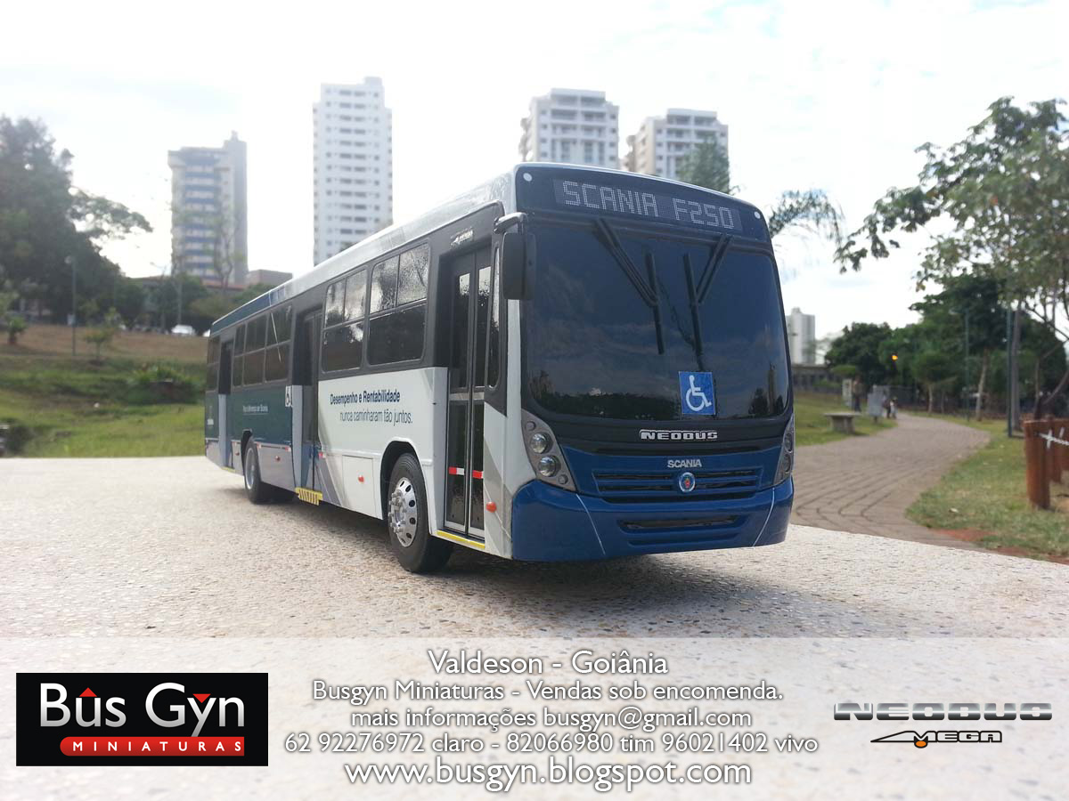 Busgyn Miniaturas: Miniatura Neobus Mega Scania F250