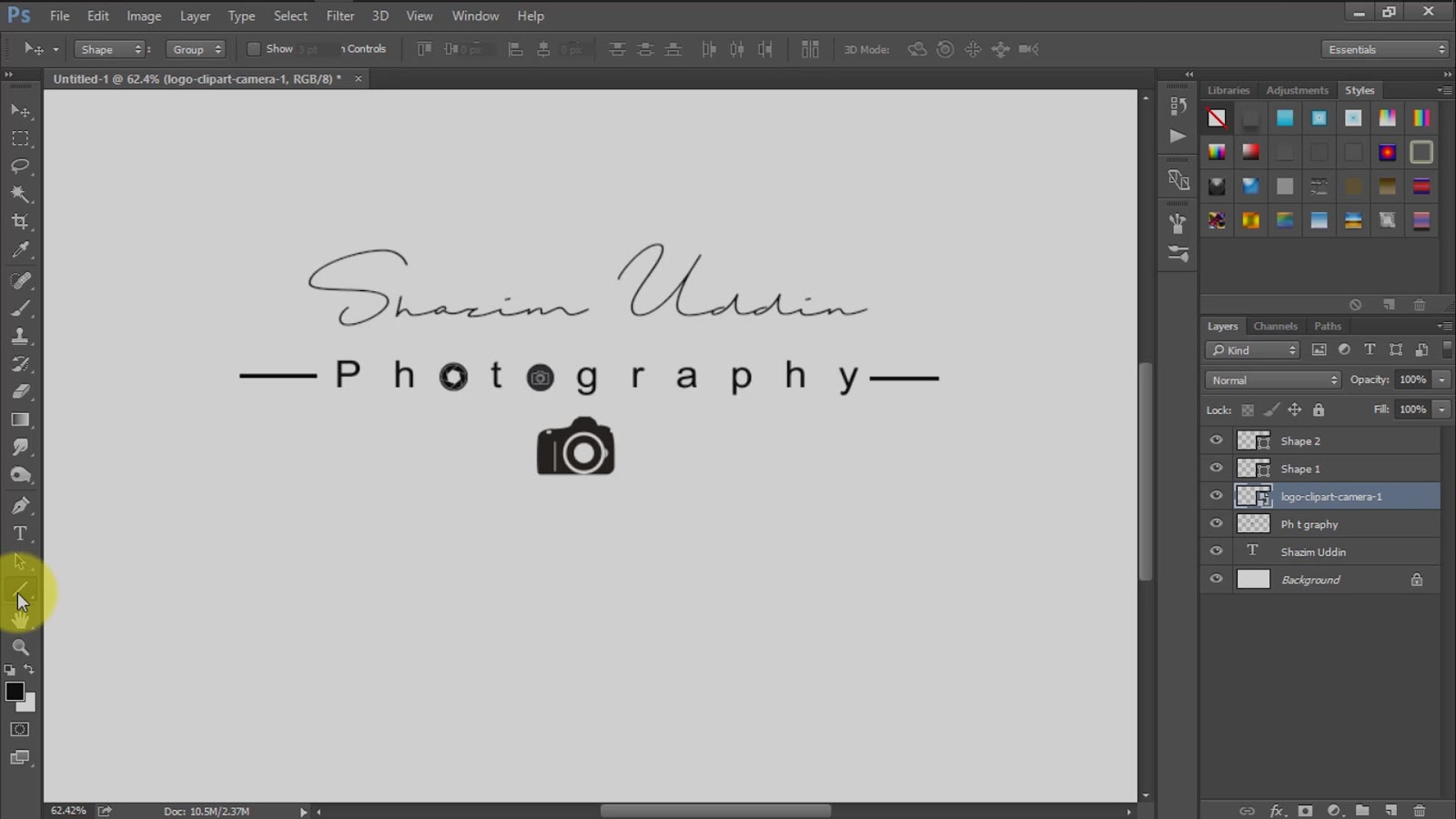 How to Create Own Signature Logo For Photography in Adobe Photoshop