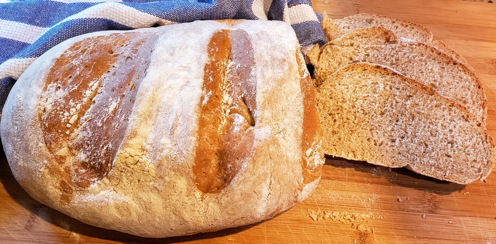 SWEET ALMOND TREE: Greek country-bread / Horiatiko Psomi