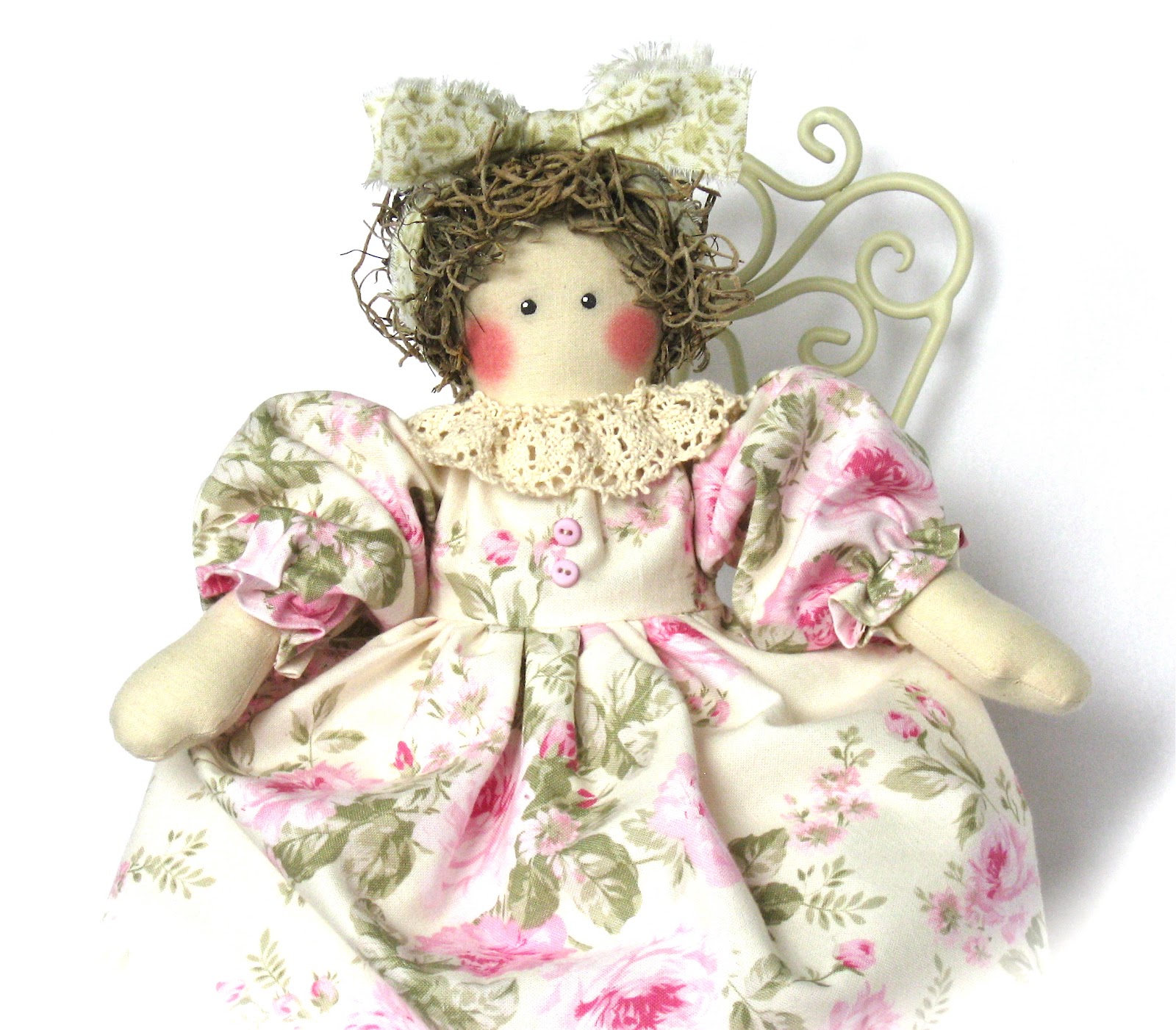 Cotton Candy Dolls: Vintage style rag doll