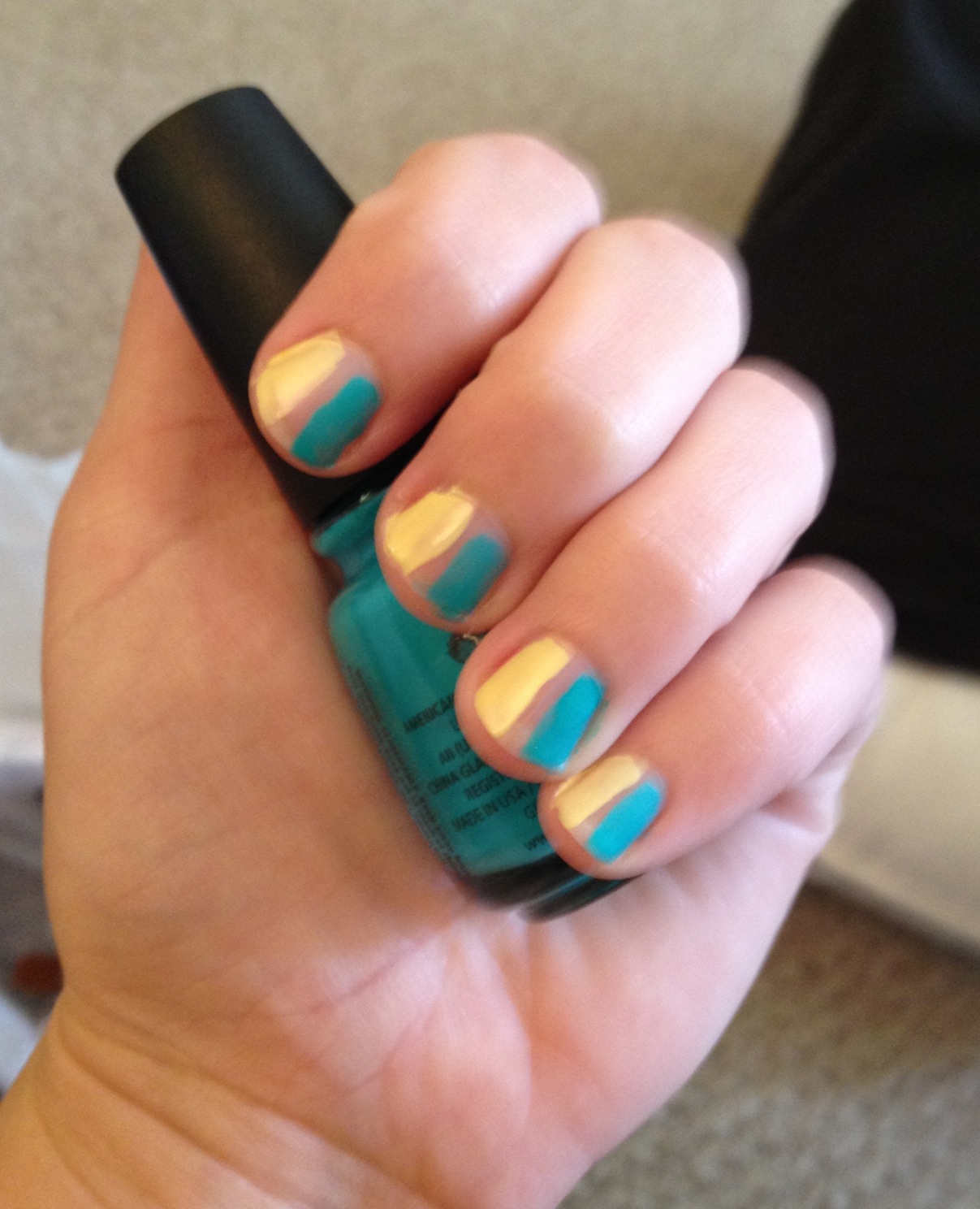 DIY- Janell Did It Herself: EPIC FAIL - Scotch Tape Multi-Color Nail Fail