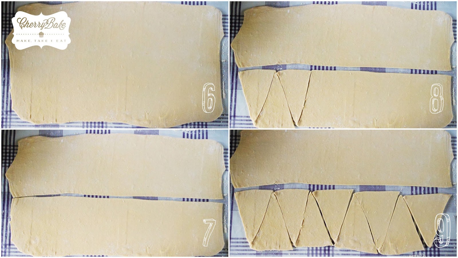 CherryBake: Croissant, Mini-croissant, Chocolate croissant step by step ...